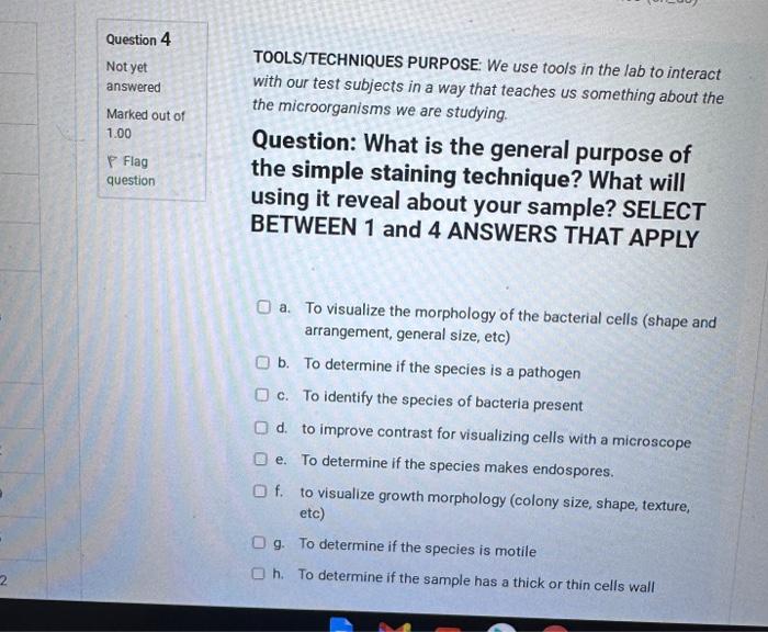 Solved TOOLS/TECHNIQUES PURPOSE: We use tools in the lab to | Chegg.com