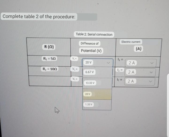 Solved Complete table 2 of the procedure: | Chegg.com