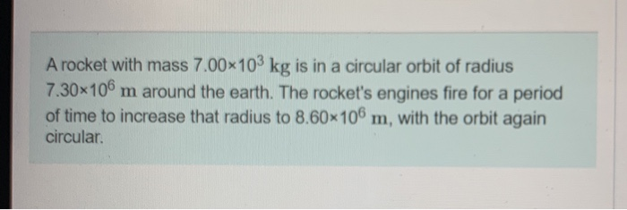 Solved a) what is the change in the rocket's kinetic energy? | Chegg.com