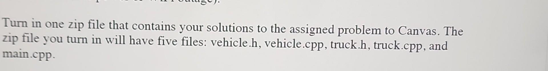 Solved Define a class named Vehicle with operations like | Chegg.com