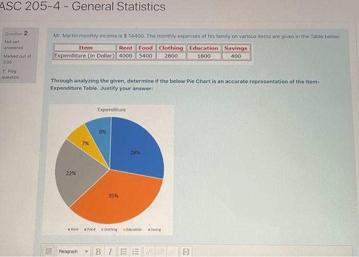Solved ASC 205-4 - General Statistics Question 2 Not yet | Chegg.com