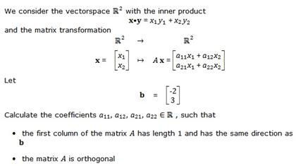 We consider the vector space R2 with the inner | Chegg.com