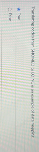 Solved Translating codes from SNOMED to LOINC is an example | Chegg.com