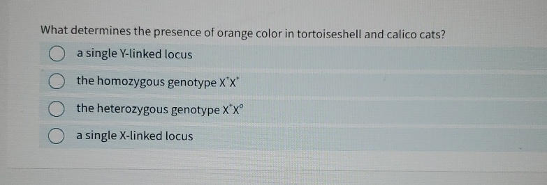 Solved What determines the presence of orange color in | Chegg.com
