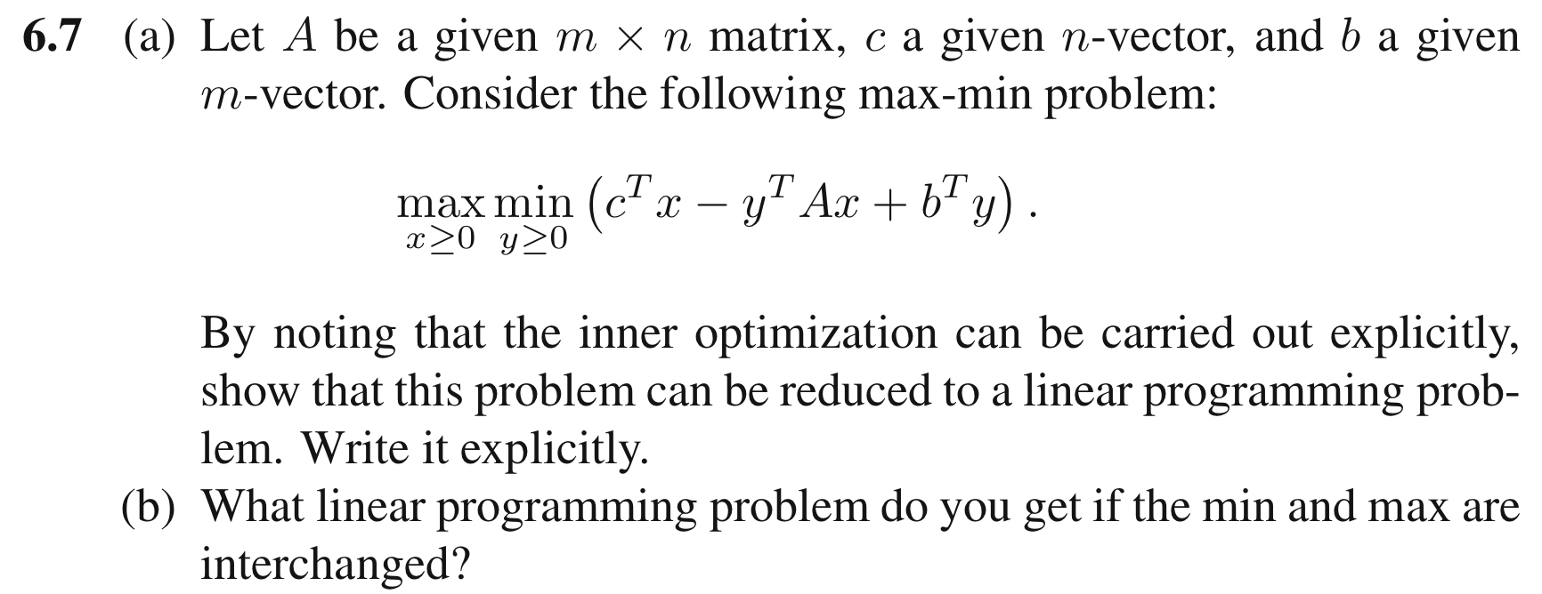 Solved 6.6 ﻿Find the dual of the following linear | Chegg.com