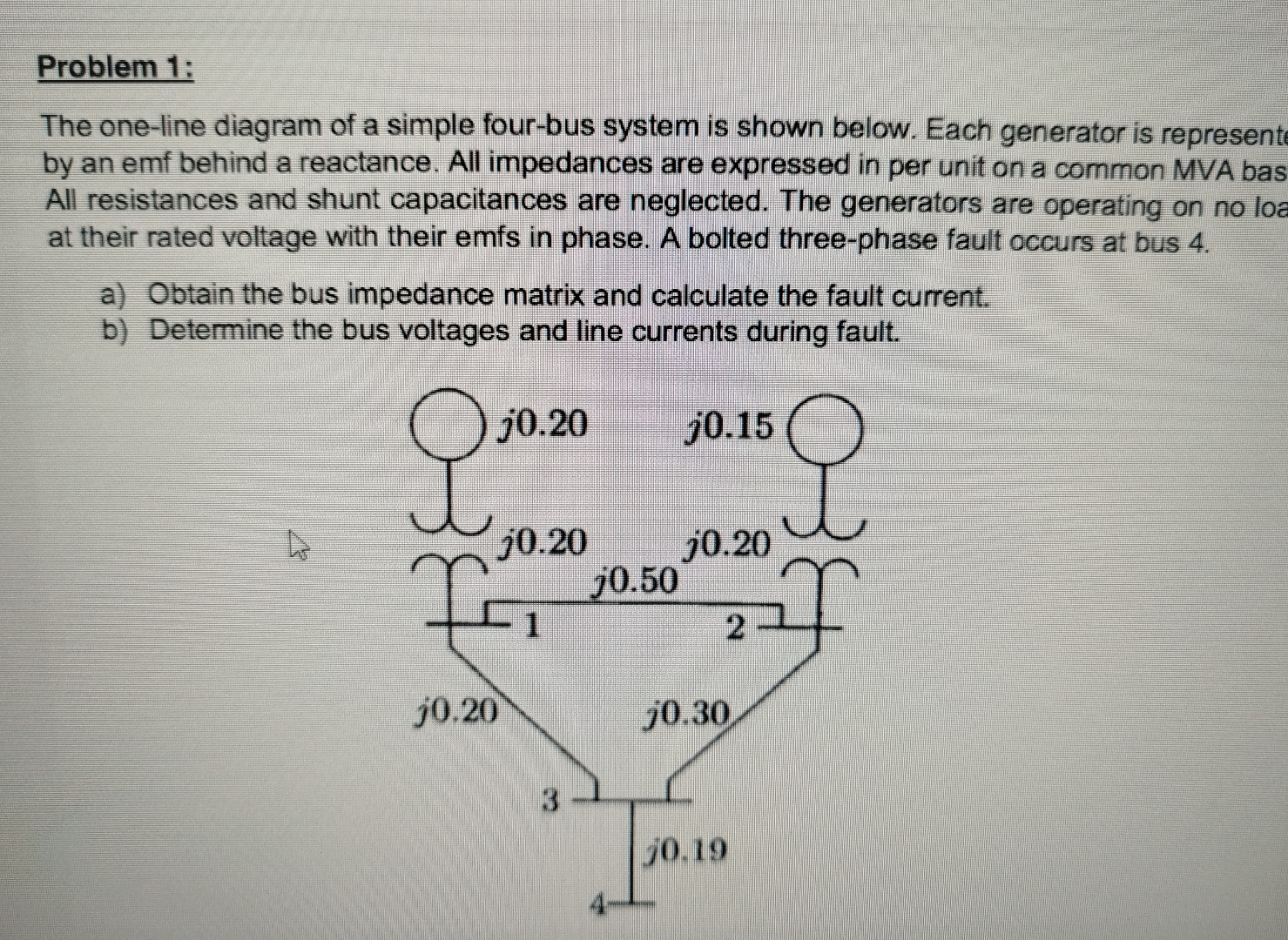 Solved using power world input the diagram into power world | Chegg.com