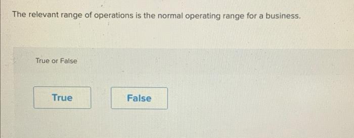 Solved The relevant range of operations is the normal | Chegg.com