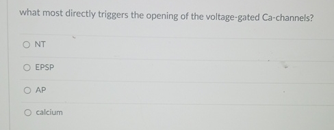 Solved what most directly triggers the opening of the | Chegg.com