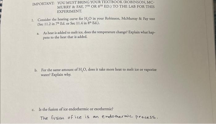 Solved IMPORTANT: YOU MUST BRING YOUR TEXTBOOK (ROBINSON, | Chegg.com