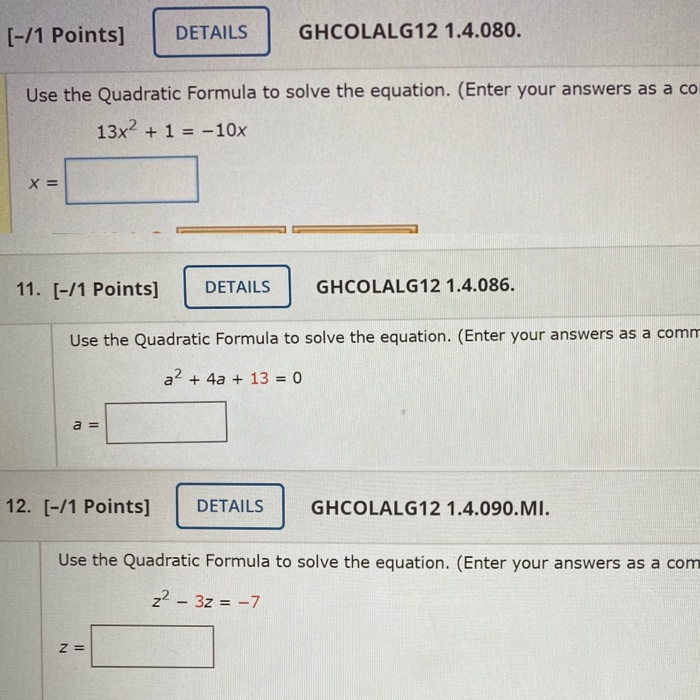 Solved [-/1 Points] DETAILS GHCOLALG12 1.4.080. Use the | Chegg.com