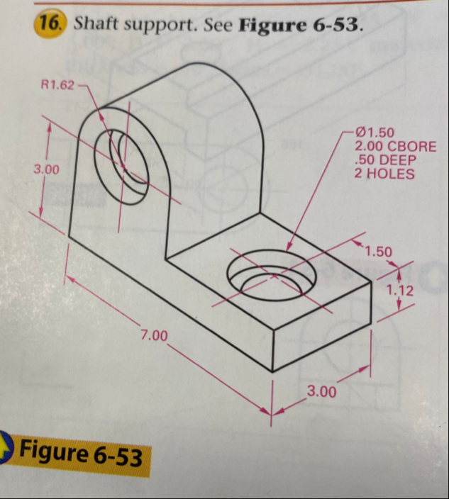 Solved Draw this as a 3 ﻿view orthographic drawing that | Chegg.com