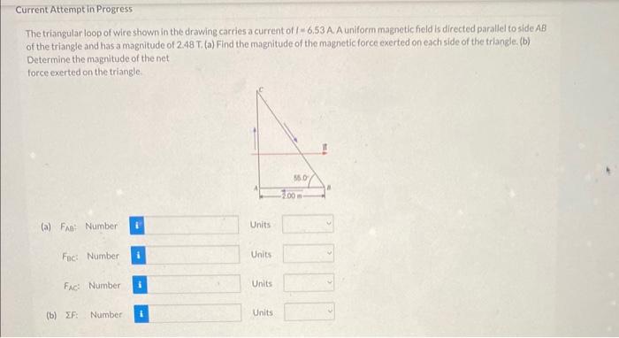Solved The triangular loop of wire shown in the drawing | Chegg.com