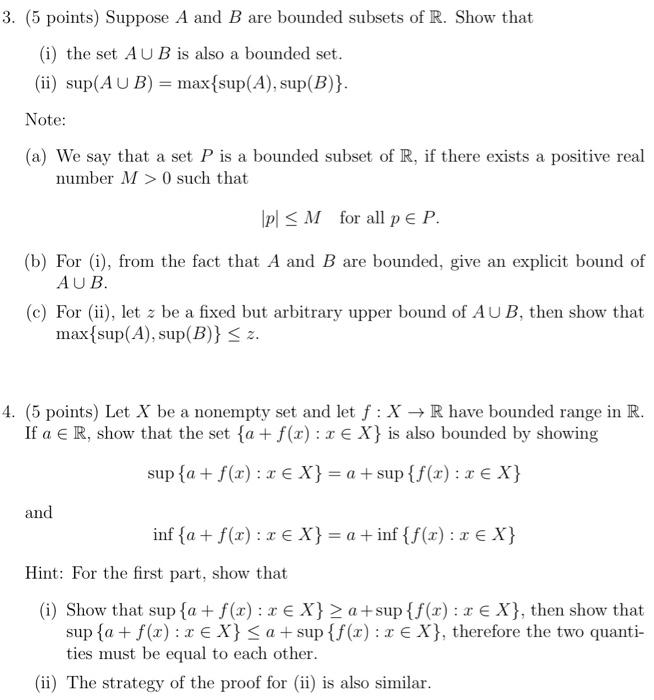 Solved 1 5 Points Let S Be A Nonempty Subset Of N Let 