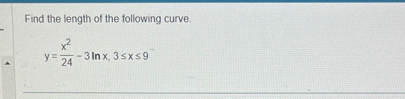 Solved Find the length of the following | Chegg.com