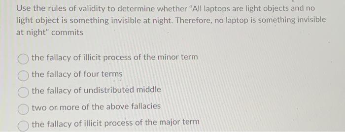 Use the rules of validity to determine whether “All | Chegg.com