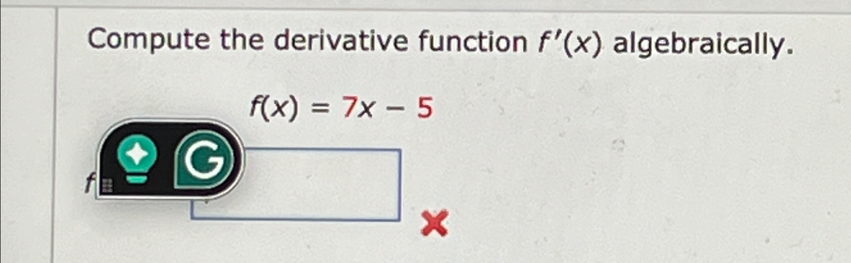 Solved Compute the derivative function f'(x) | Chegg.com