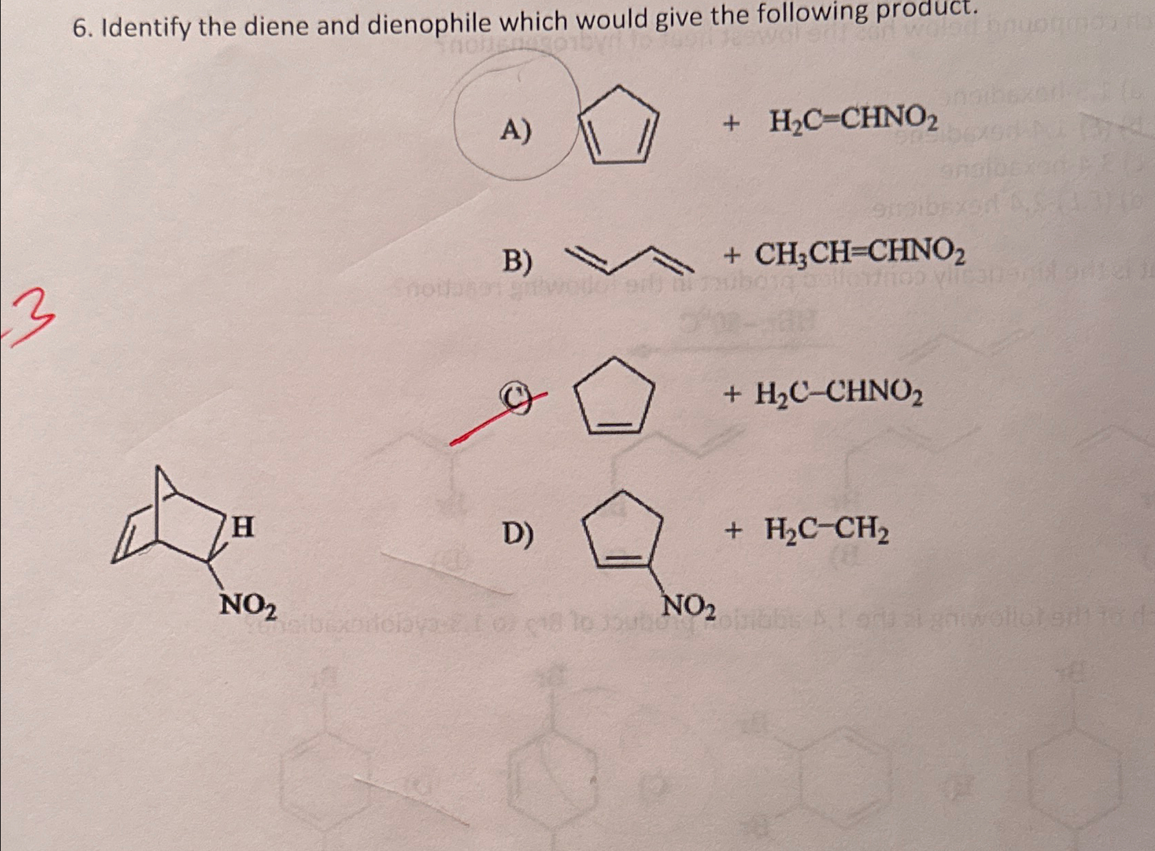 Solved Identify the diene and dienophile which would give | Chegg.com