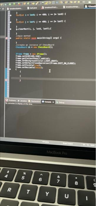 Solved import javax.swing.JFrame; import javax.swing.JPanel; | Chegg.com