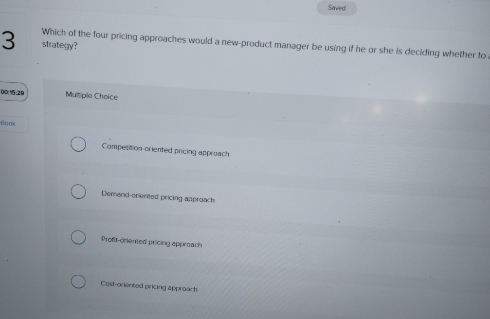 Solved Which of the four pricing approaches would a | Chegg.com