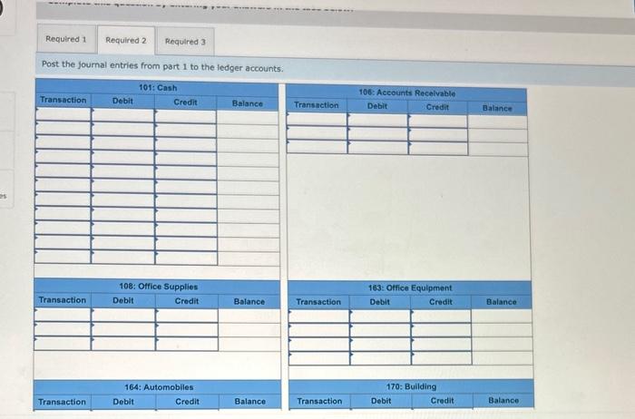 Solved Problem 2-4A (Static) Recording transactions; posting | Chegg.com