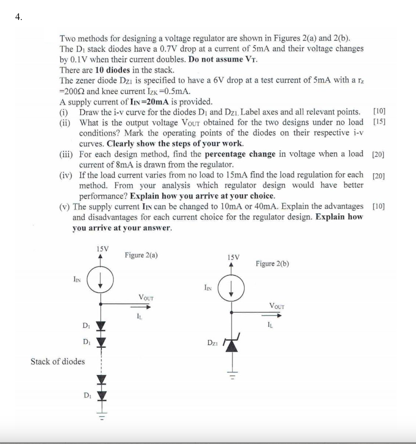 Solved Two methods for designing a voltage regulator are | Chegg.com