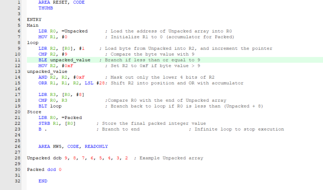 Solved Need help with Coding assignment in uVision using ARM | Chegg.com