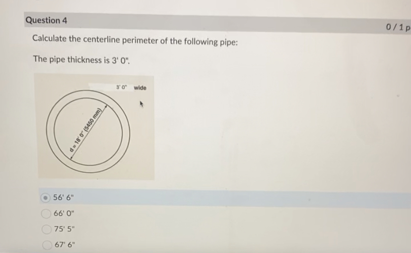 Solved Question 4Calculate the centerline perimeter of the | Chegg.com