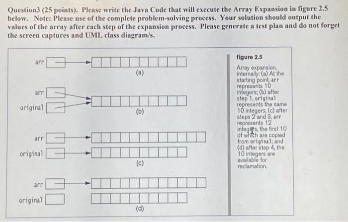 Solved Question3 (25 points). Please write the Java Code | Chegg.com Solved Question3 (25 points). Please write the Java Code | Chegg.com