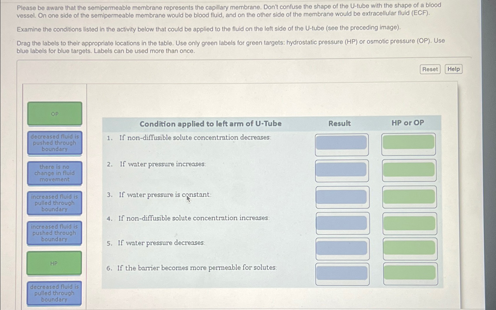 Solved Please be aware that the semipermeable membrane | Chegg.com