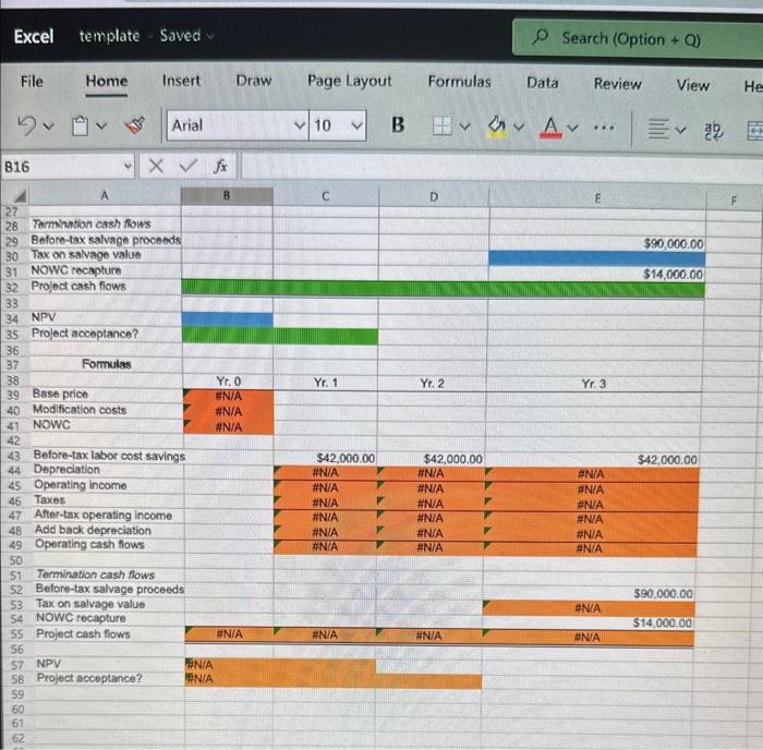 Solved Excel Online Structured Activity: New project | Chegg.com