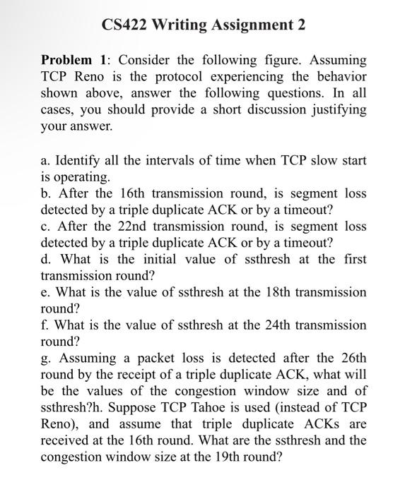 Solved CS422 Writing Assignment 2 Problem 1: Consider the | Chegg.com