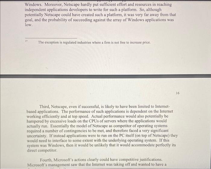 Solved Microsoft Case Study: Nicholas Economides "The | Chegg.com