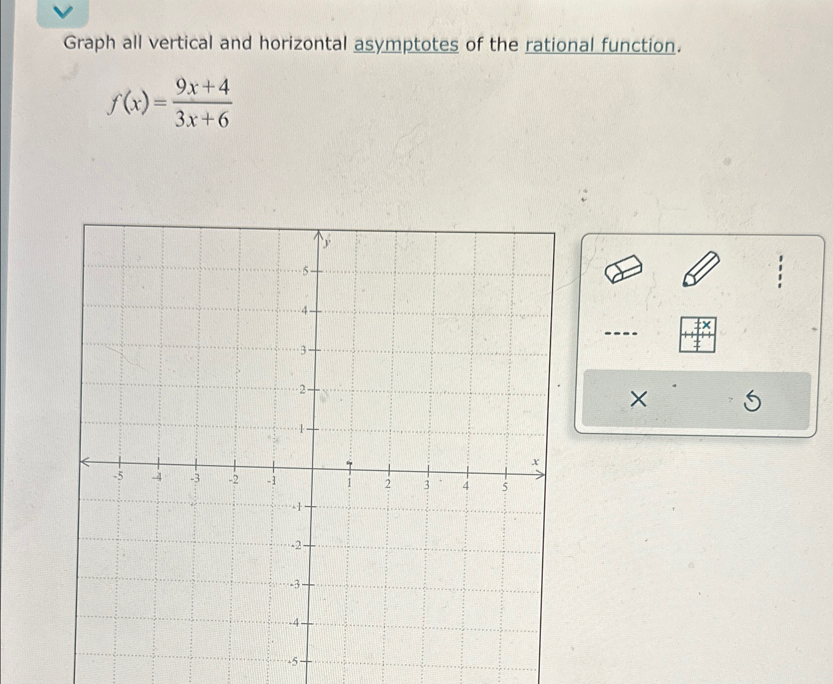 Solved Graph all vertical and horizontal asymptotes of the | Chegg.com