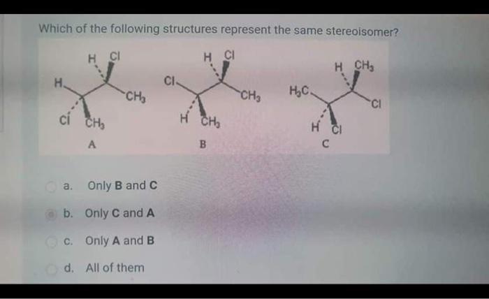 Solved Which of the following structures represent the same | Chegg.com