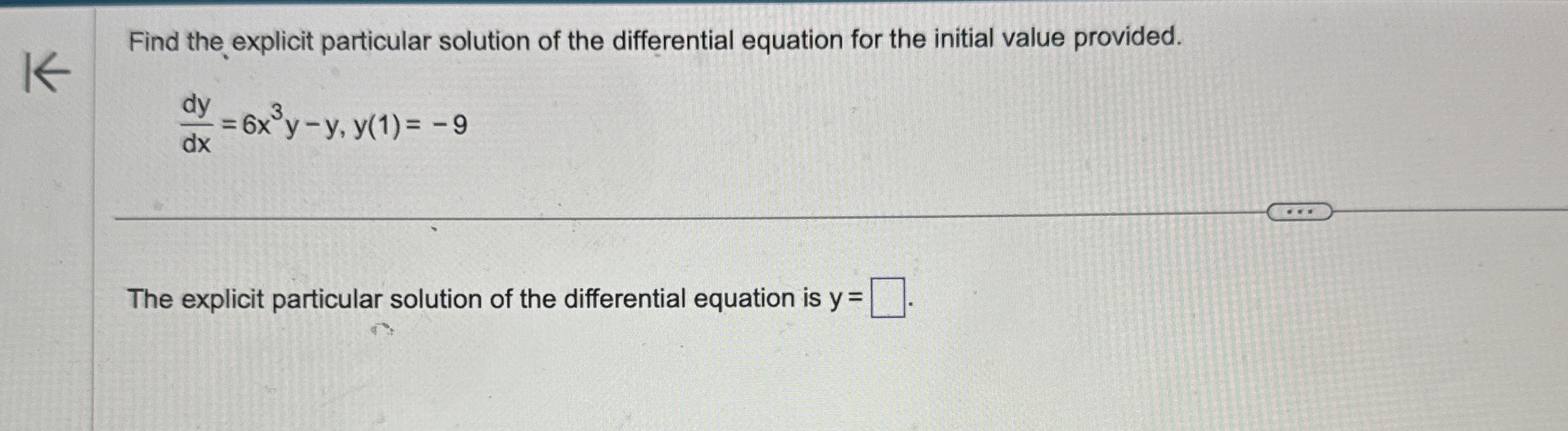 Solved Find the explicit particular solution of the | Chegg.com
