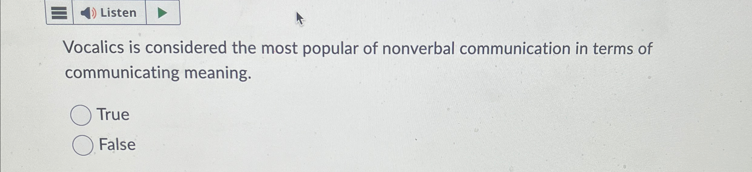 Solved ListenVocalics is considered the most popular of | Chegg.com