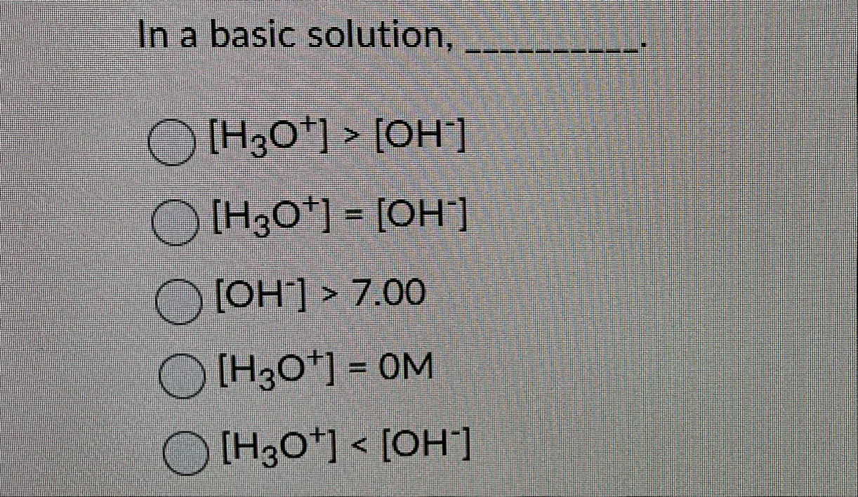 Solved In a basic solution, | Chegg.com