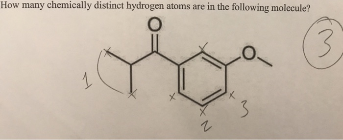 Solved How many chemically distinct hydrogen atoms are in | Chegg.com