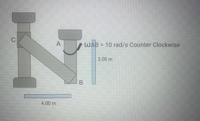 Solved find the angular velocity of point A and B | Chegg.com