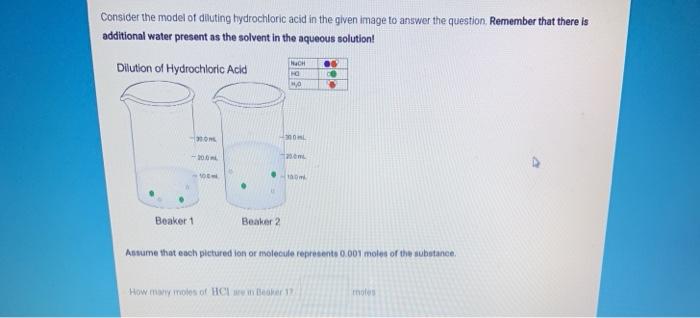 Solved Consider the model of diluting hydrochloric acid in | Chegg.com