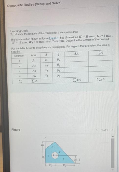 Solved Composite Bodies (Setup and Solve) Learning Goal: To | Chegg.com
