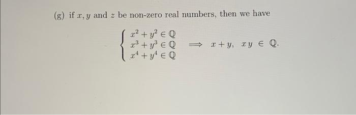 Solved (g) if x,y and z be non-zero real numbers, then we | Chegg.com