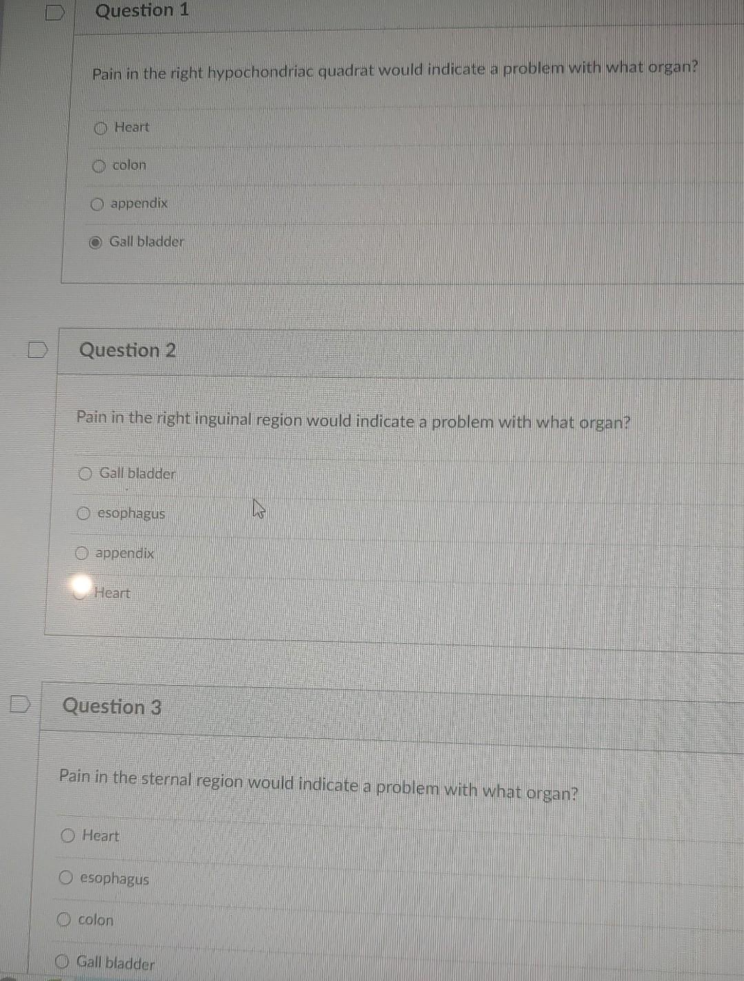 Solved Pain in the right hypochondriac quadrat would | Chegg.com