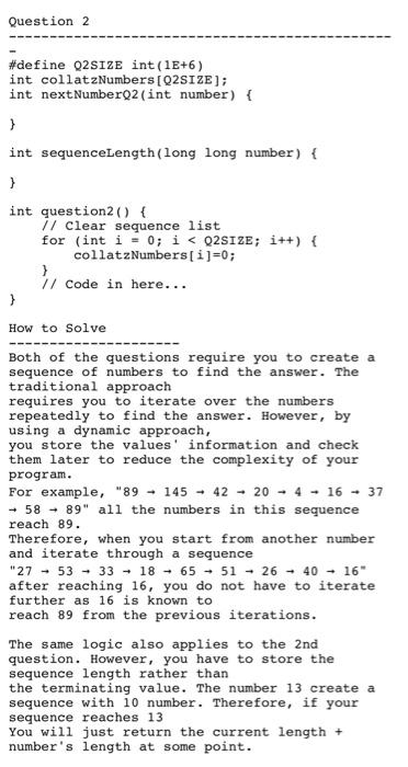 Solved Question 1 A number chain is created by continuously | Chegg.com