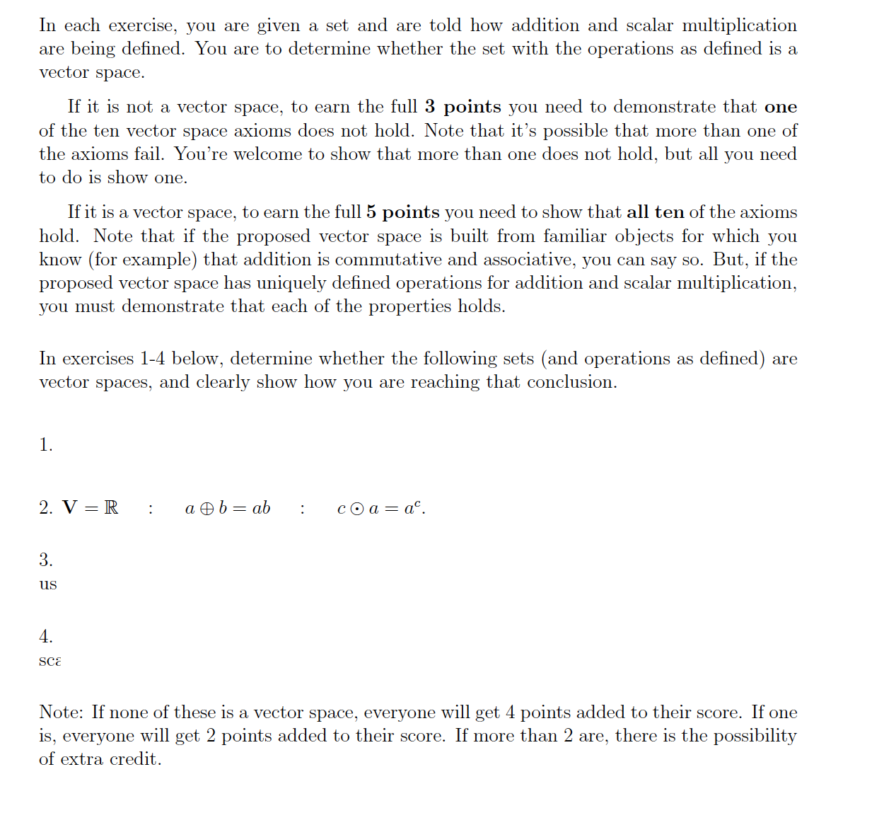 Solved In Exercises 1 4 below Determine Whether The