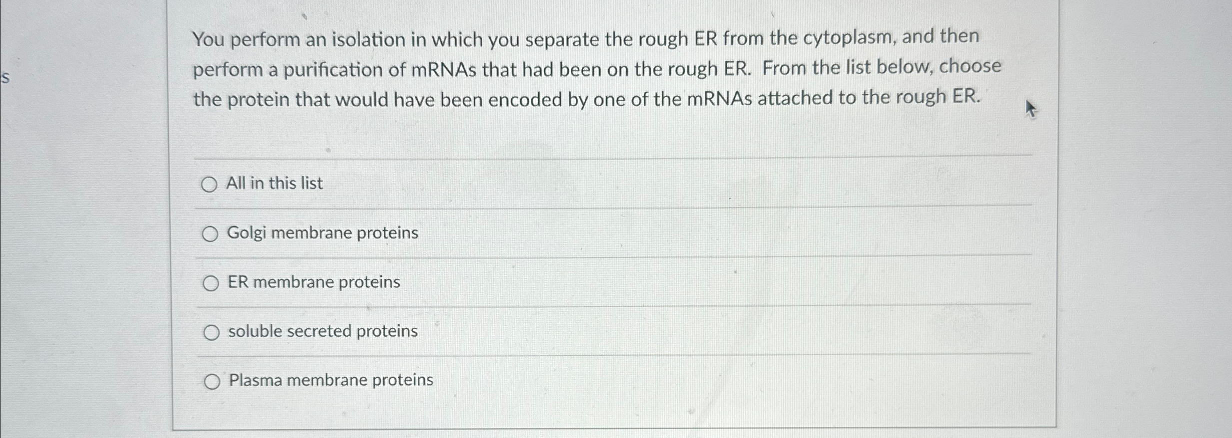 Solved You perform an isolation in which you separate the | Chegg.com
