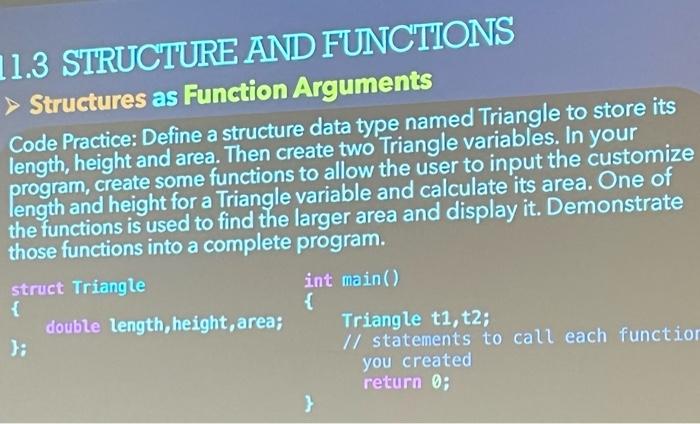 Solved 1 3 Structure And Functions Structures As Function