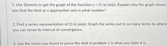 Solved 1. Use Desmos to get the graph of the function | Chegg.com
