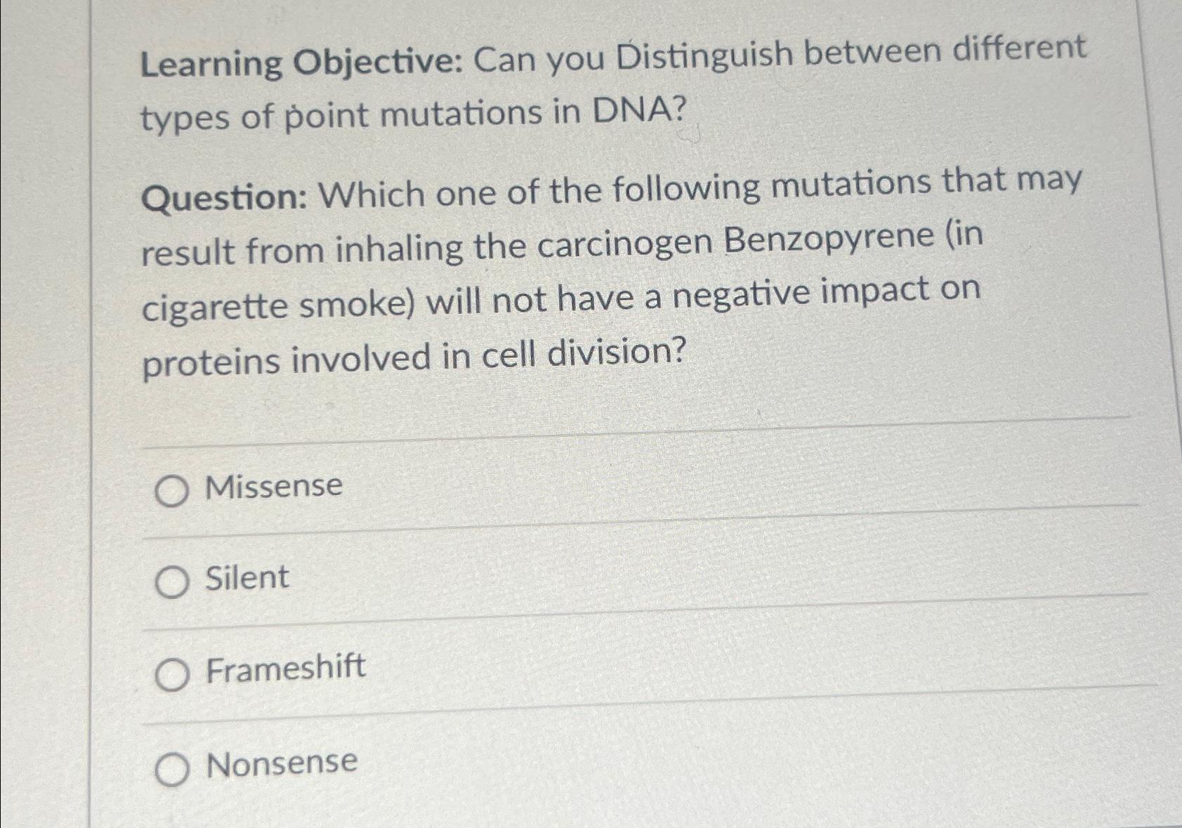 Solved Learning Objective: Can you Distinguish between | Chegg.com Solved Learning Objective: Can you Distinguish between | Chegg.com