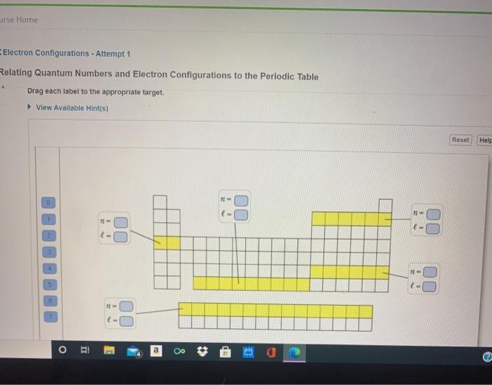 Solved urse Home Electron Configurations - Attempt 1 | Chegg.com